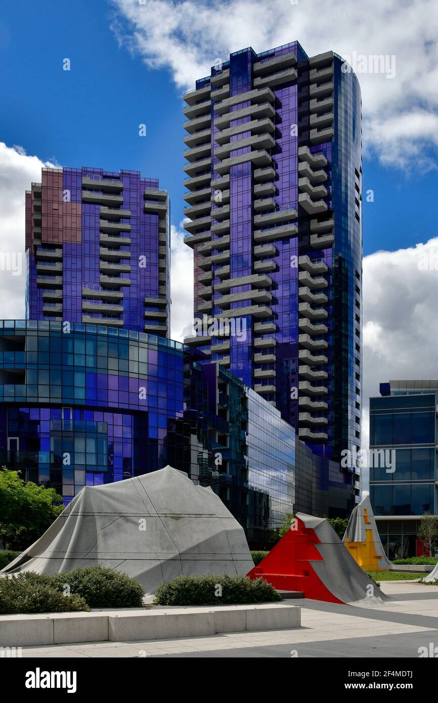 Melbourne, VIC, Australia - November 03, 2017: Colorful residential ...