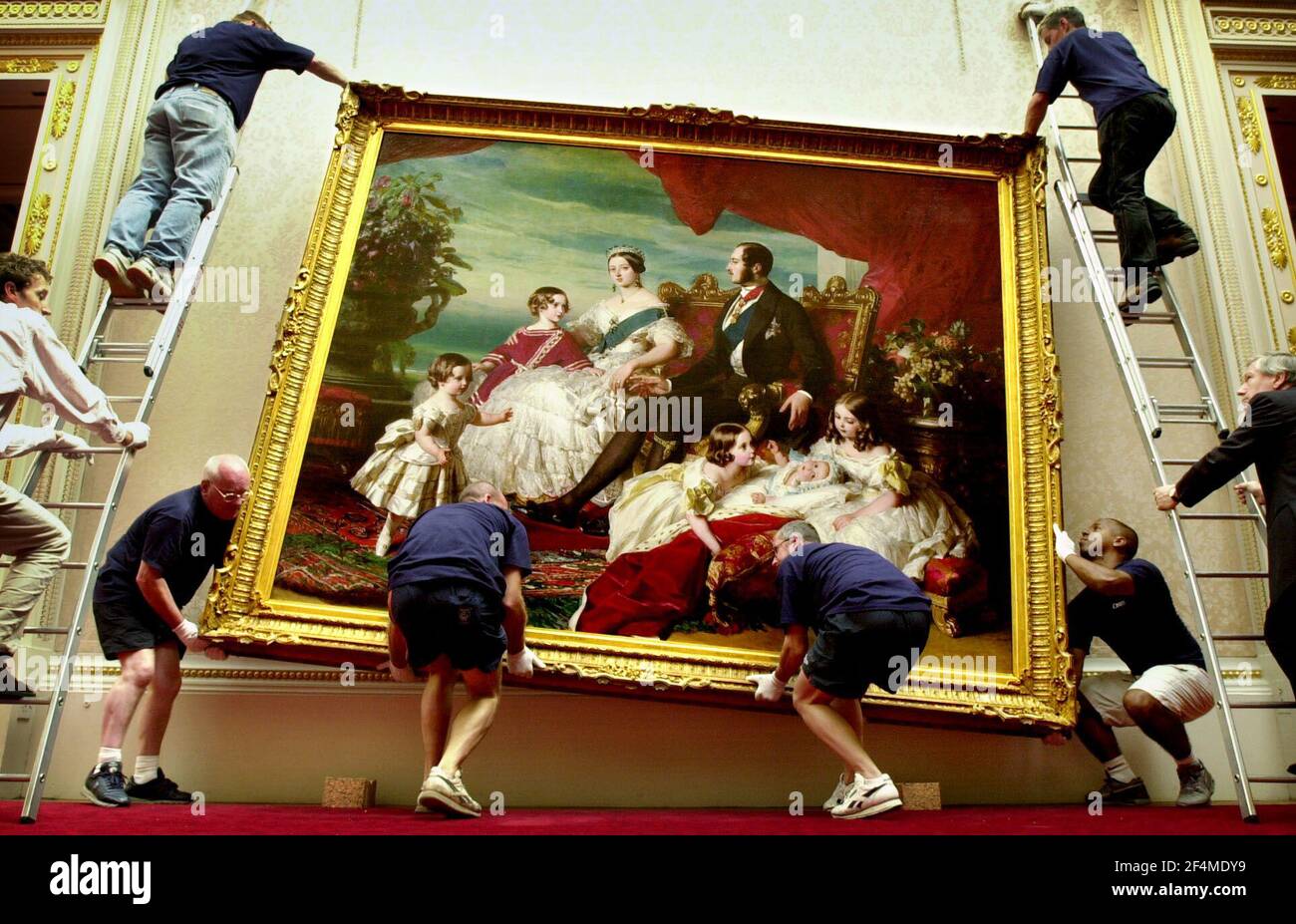 FRANZ XAVER WINTERHALTER'S HUGE PORTRAIT OF QUEEN VICTORIA, PRINCE ...