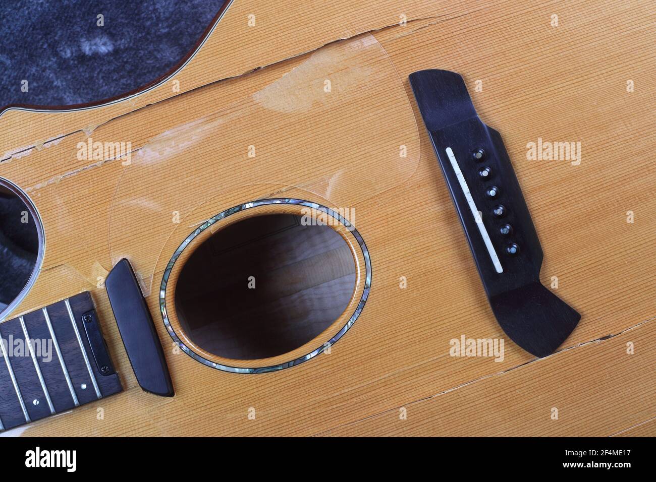 Classic guitar top view hi-res stock photography and images - Alamy