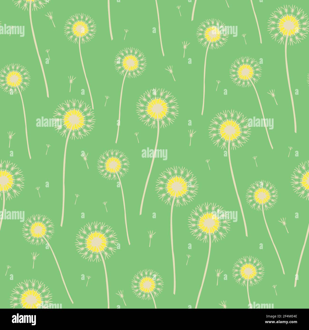Dandelions field dandelions beautiful summer Stock Vector Images - Alamy