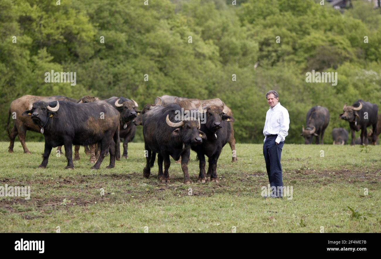 Jody Scheckter on his farm Laverstoke Park farm in Hampshire pic David ...