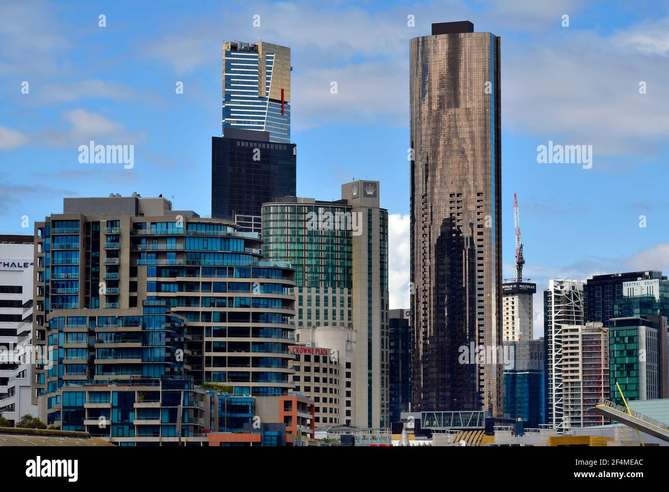 Melbourne, VIC, Australia - November 03, 2017: Eureka Tower and Crown ...