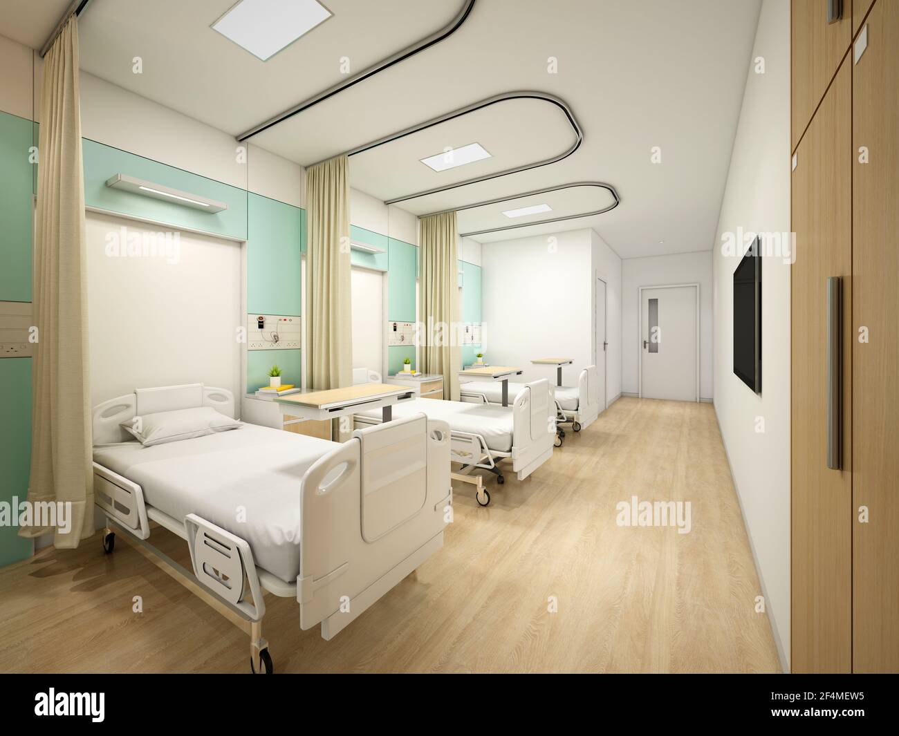 3d render of hospital and clinic interior Stock Photo - Alamy