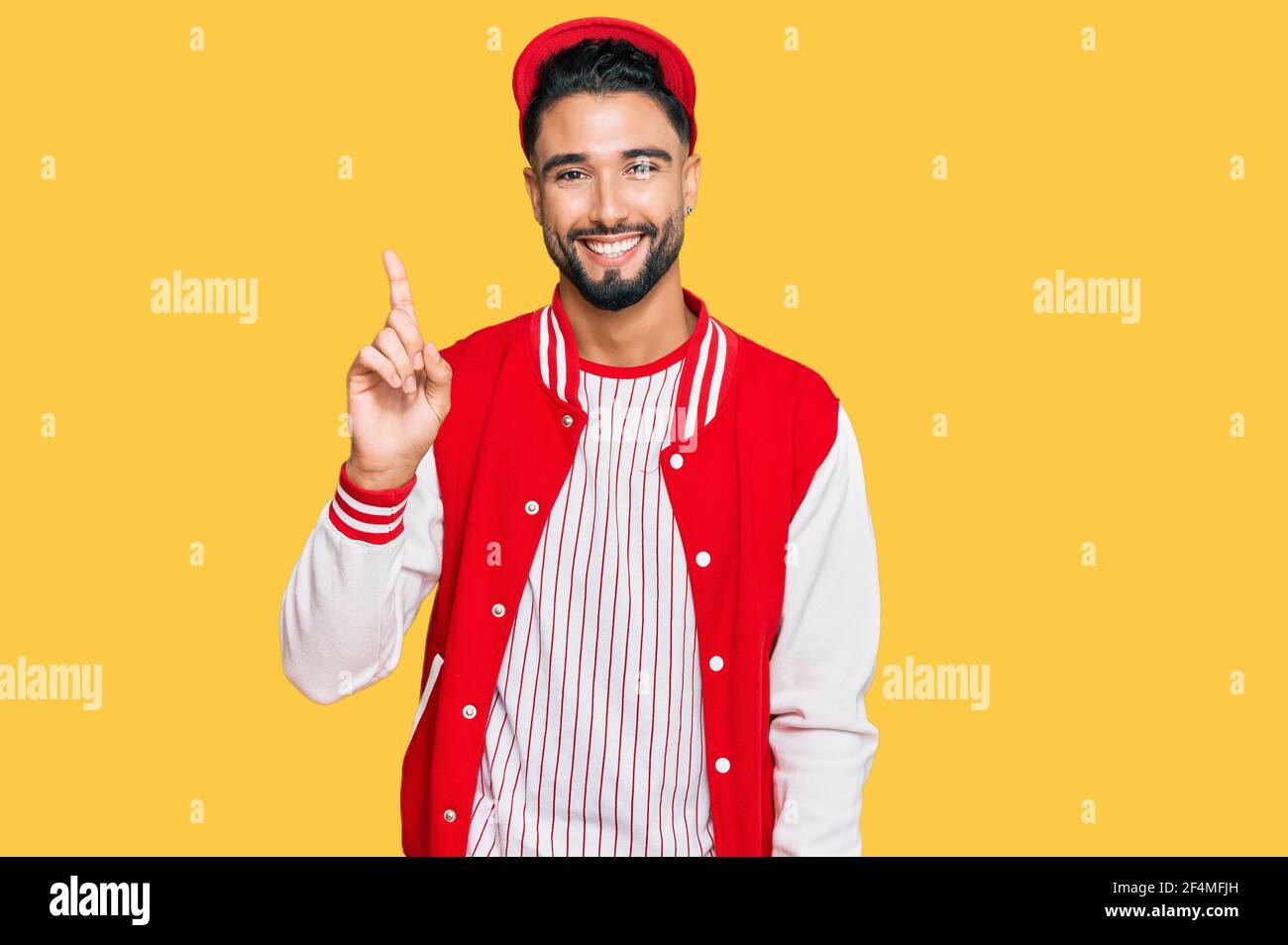Middle finger gesture young cap hi-res stock photography and images - Alamy