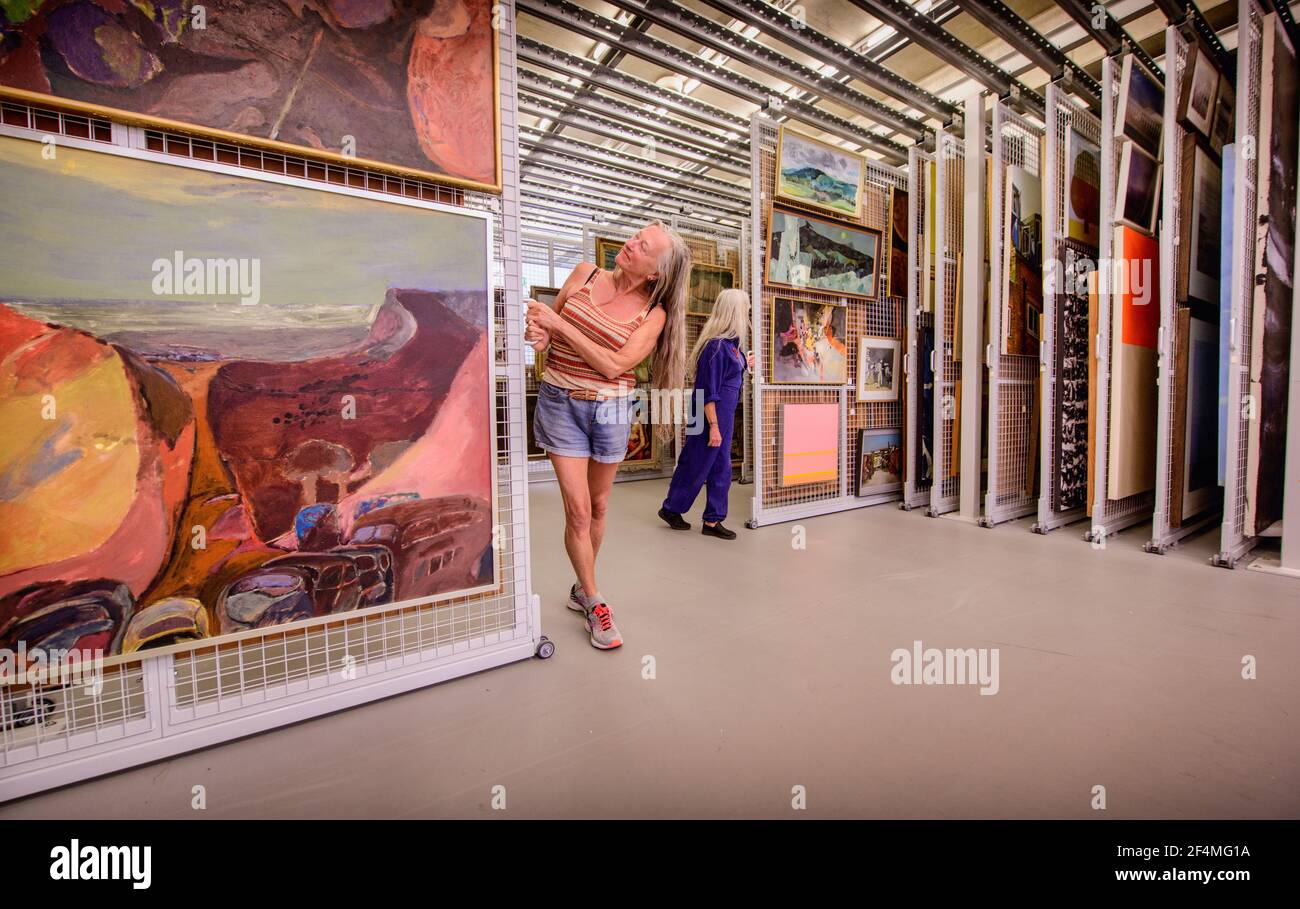 Artists The Binnie Sisters: Christine Binnie and Jennifer Binnie (blue ...