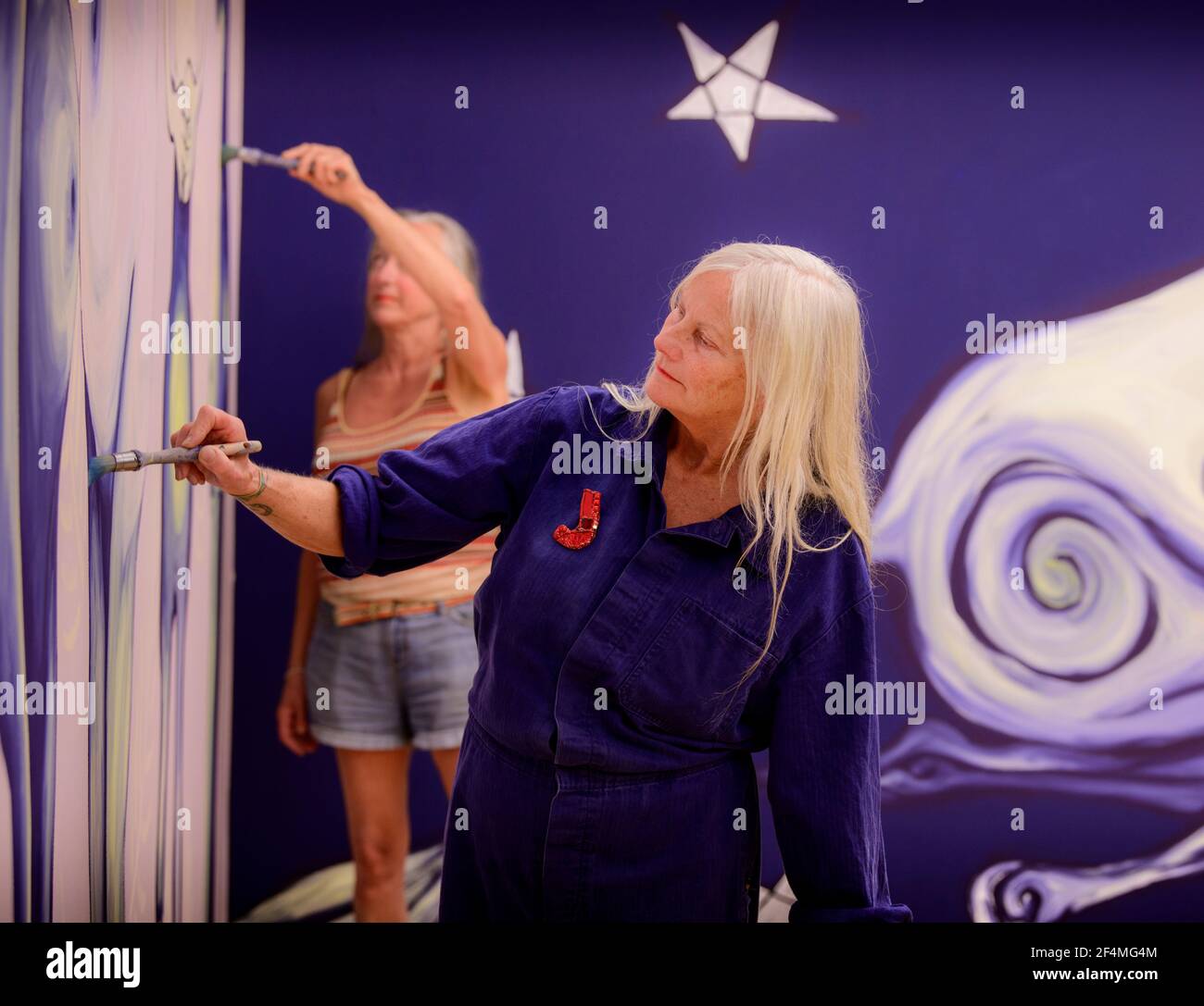 Artists The Binnie Sisters: Christine Binnie and Jennifer Binnie (blue ...