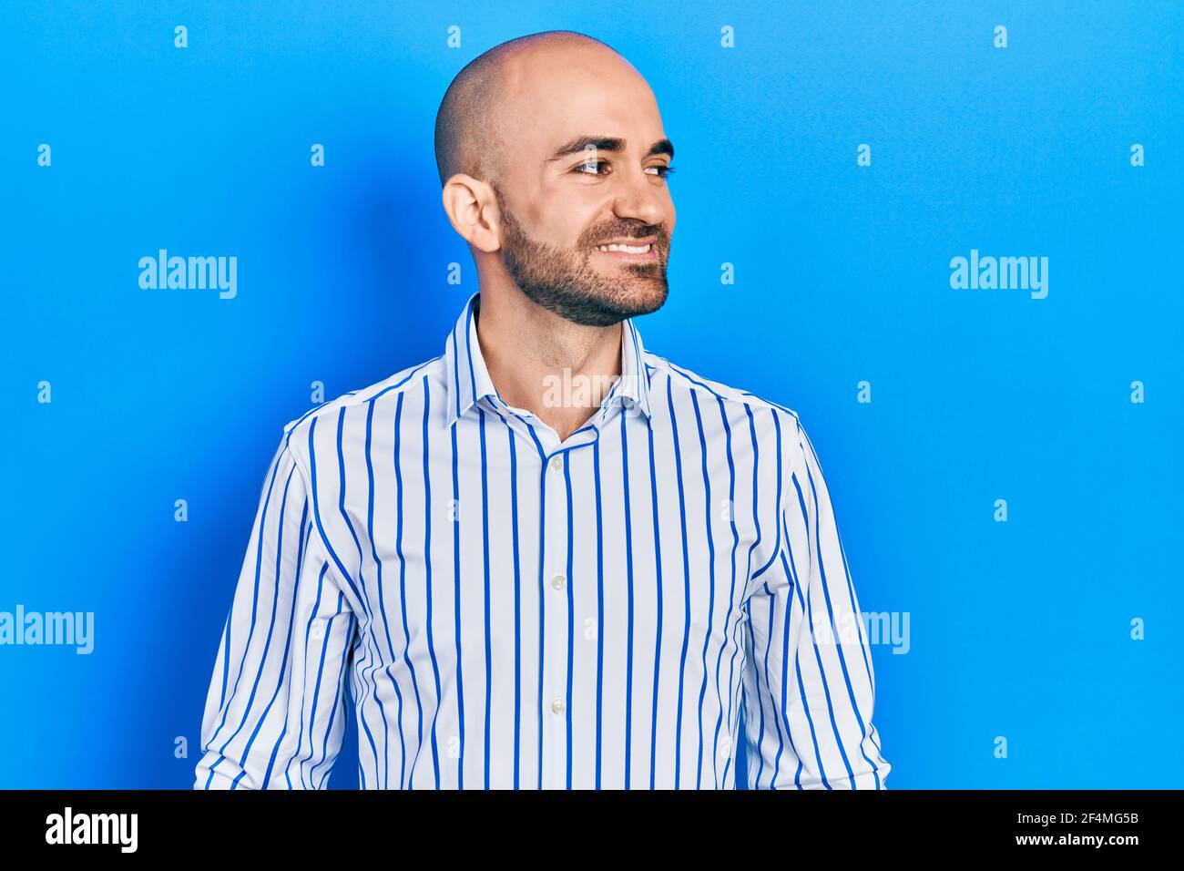 Young bald man hi-res stock photography and images - Alamy