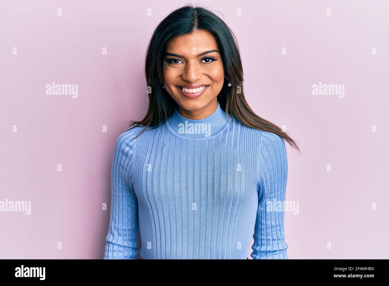 Young latin transsexual transgender woman wearing casual clothes with a ...