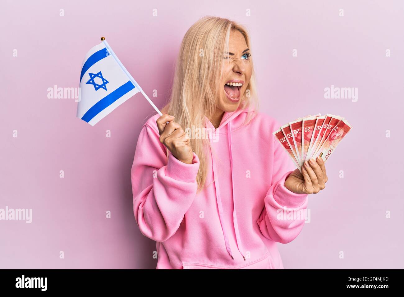 Pink Israeli Flag High Resolution Stock Photography and Images - Alamy