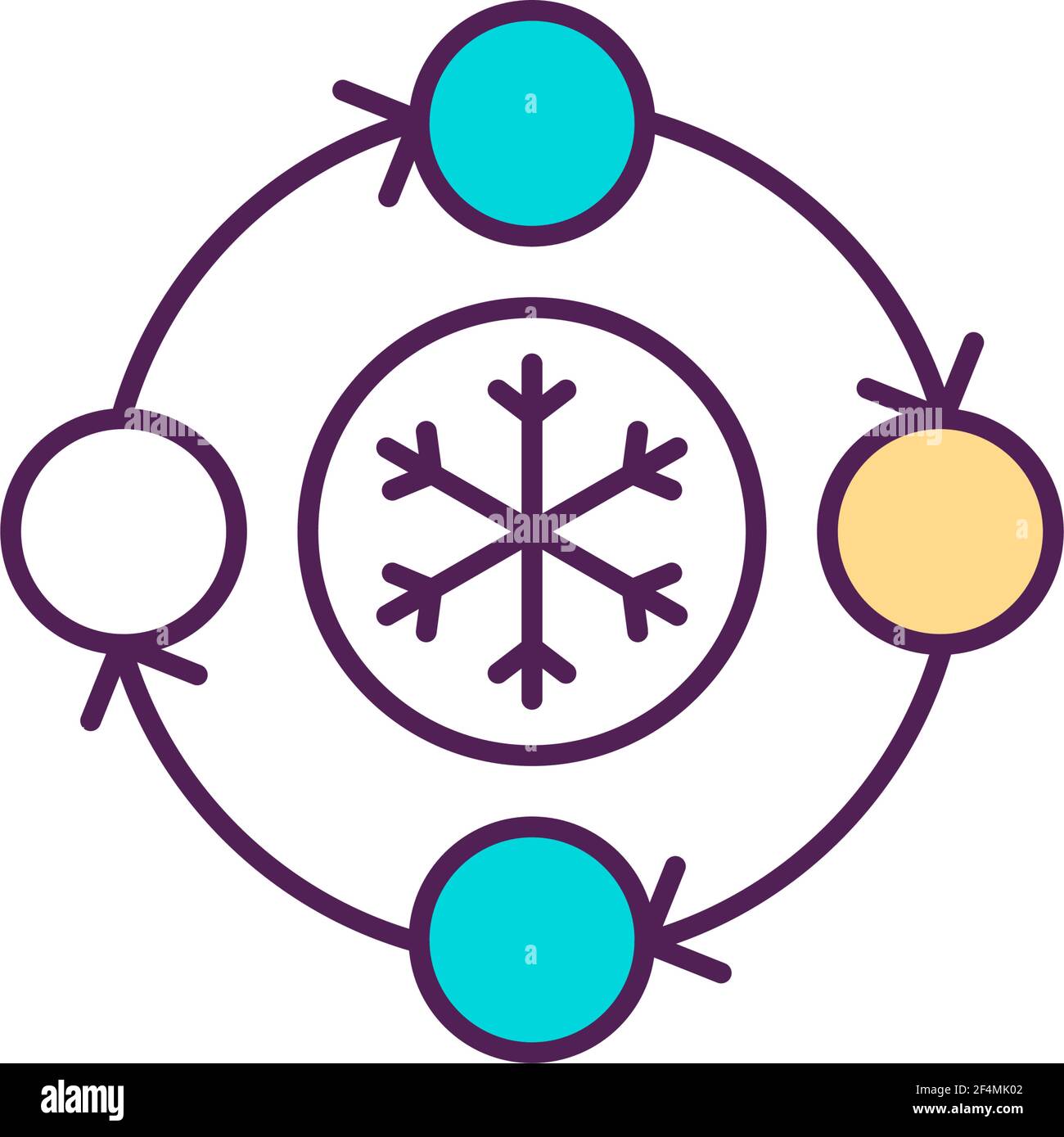 Seasonal influenza RGB color icon Stock Vector Image & Art - Alamy