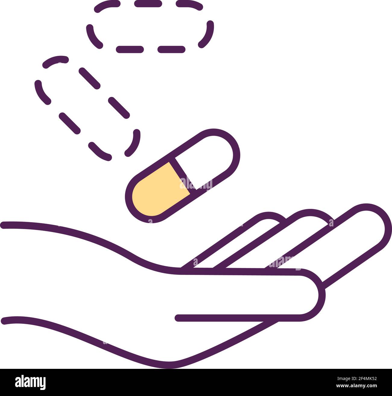 Medication-assisted treatment RGB color icon Stock Vector Image & Art ...