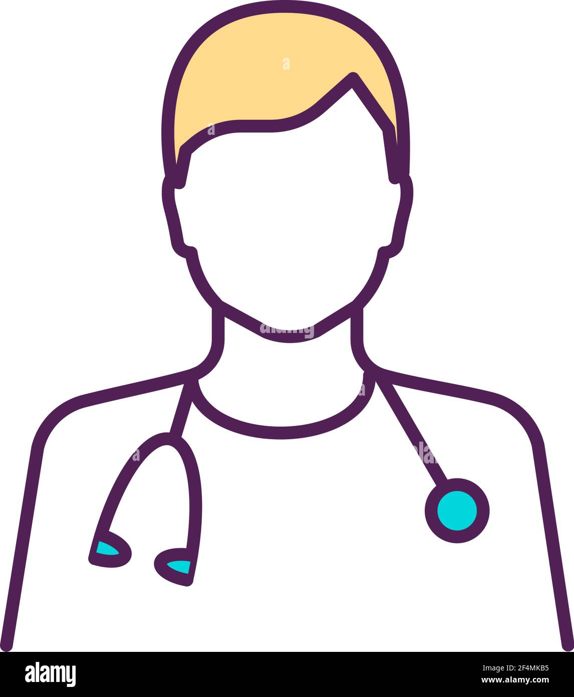 Healthcare worker RGB color icon Stock Vector Image & Art - Alamy