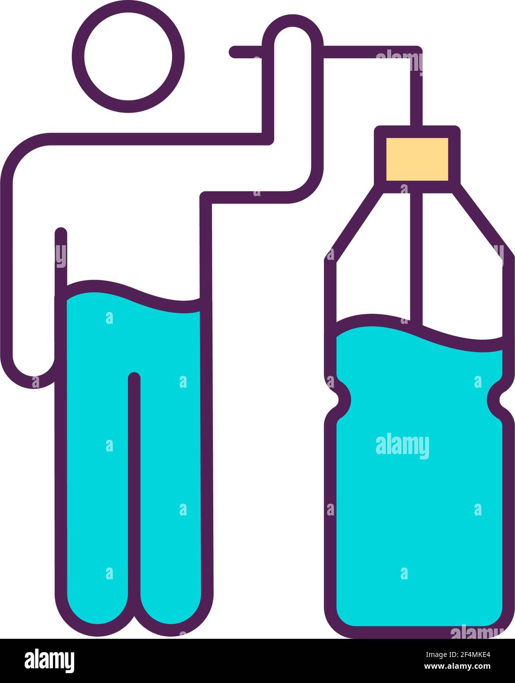 Proper hydration RGB color icon Stock Vector Image & Art - Alamy