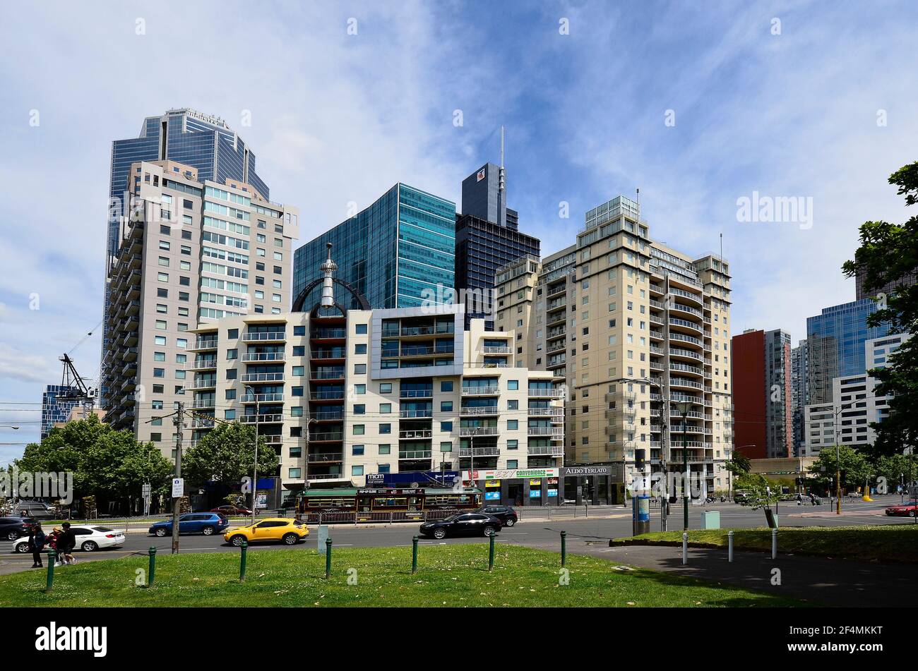 Melbourne, VIC, Australia - November 05, 2017: Different buildings ...