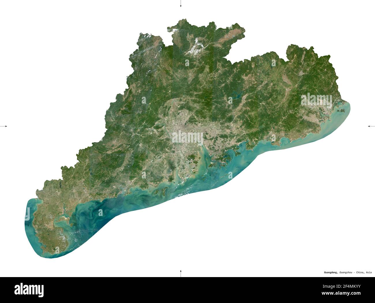 Topographic Map Guangdong