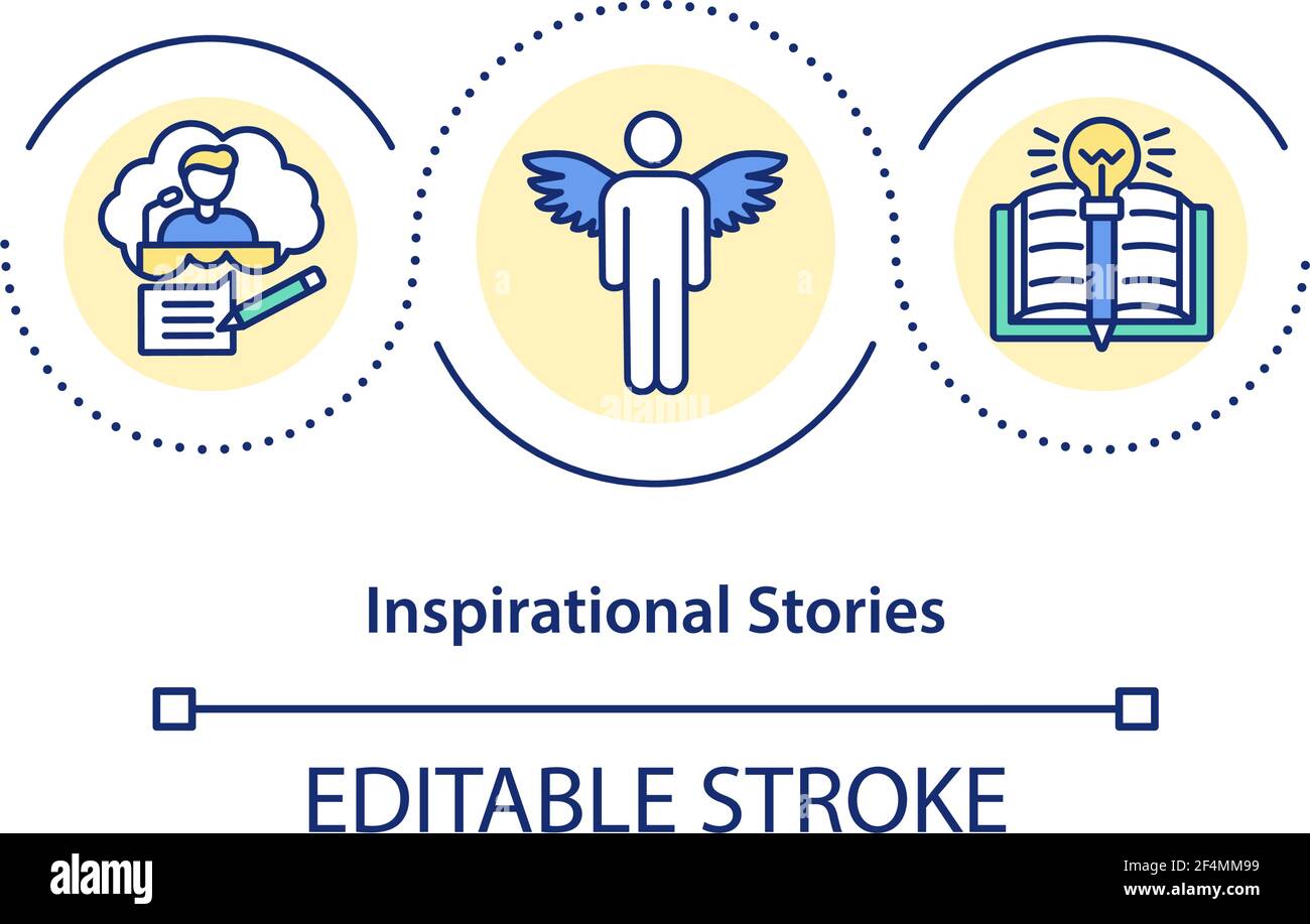 Inspirational stories concept icon Stock Vector Image & Art - Alamy