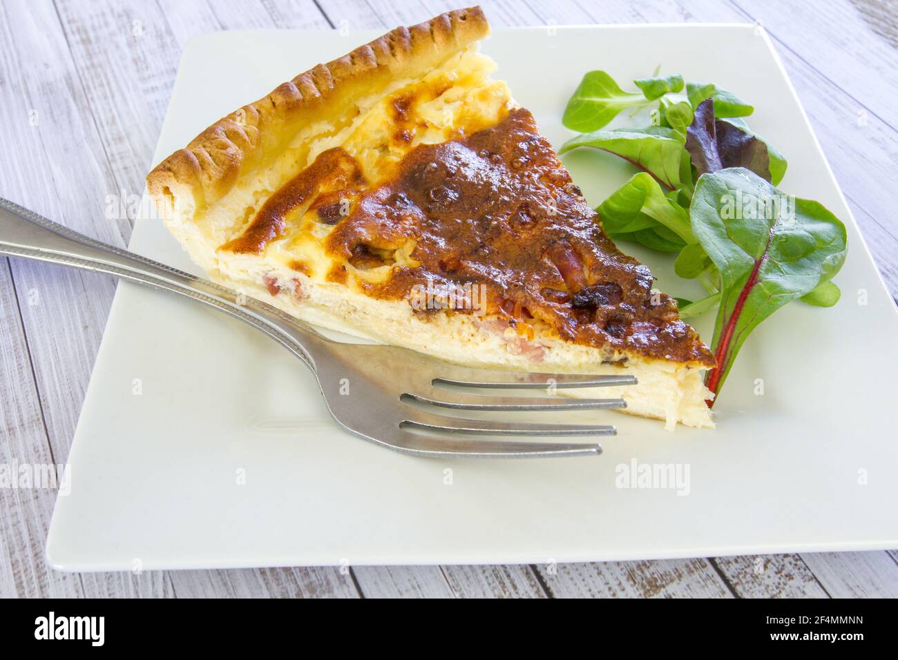 slice of quiche Stock Photo - Alamy