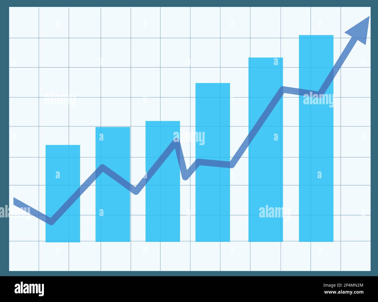 Business growth graph vector background Business chart Stock Vector ...