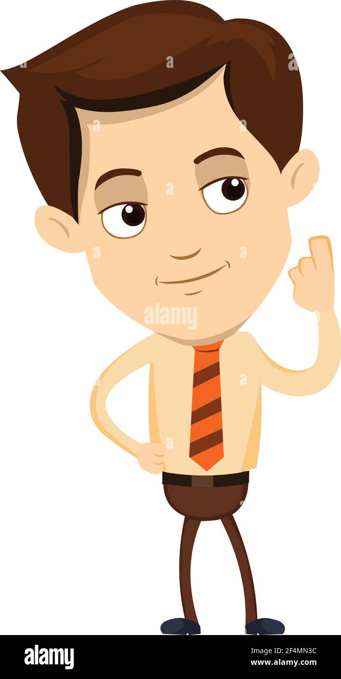 Business executive cartoon illustration isolated on white background ...