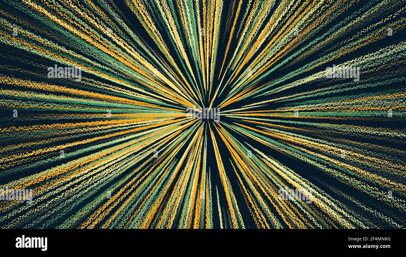 Computer generated image of rays from the center outward Stock Photo ...