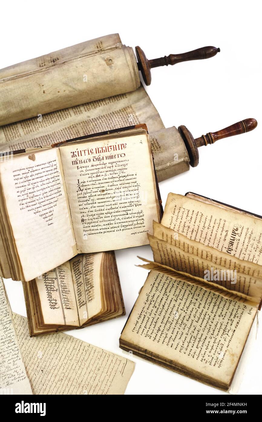Slavonic bible hi-res stock photography and images - Alamy