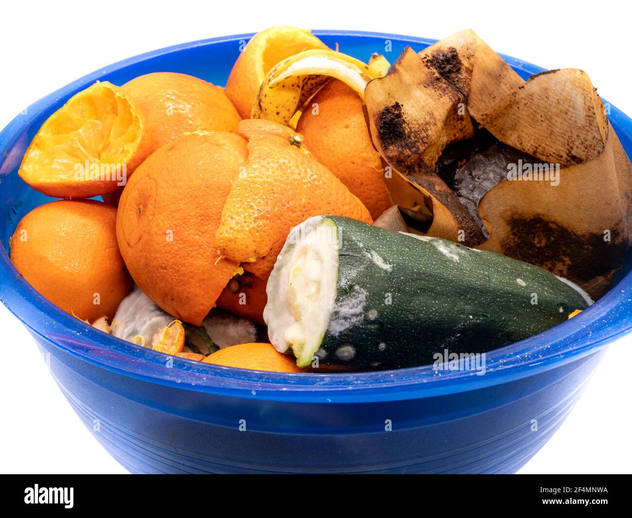 Organic waste isolated on white background Stock Photo - Alamy