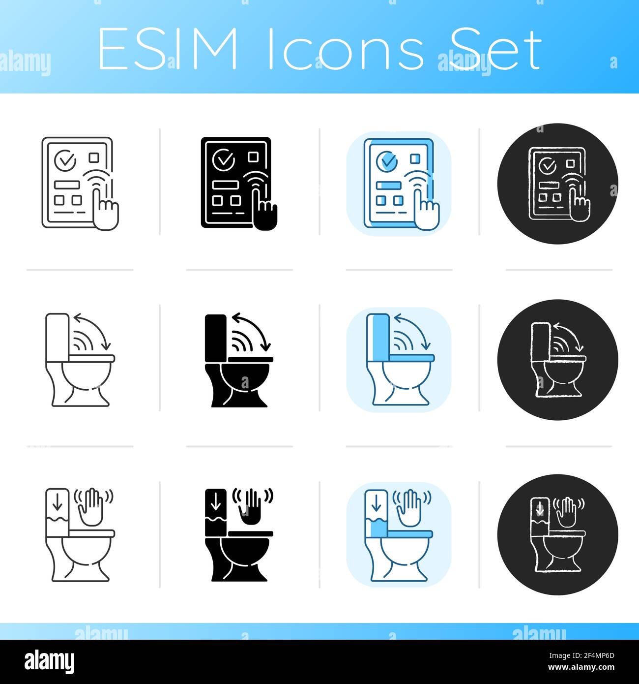 Contactless technology icons set Stock Vector Image & Art - Alamy