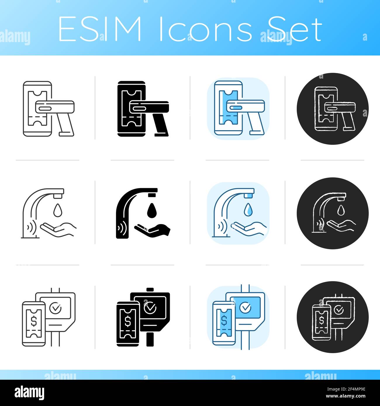 Contactless technology icons set Stock Vector Image & Art - Alamy