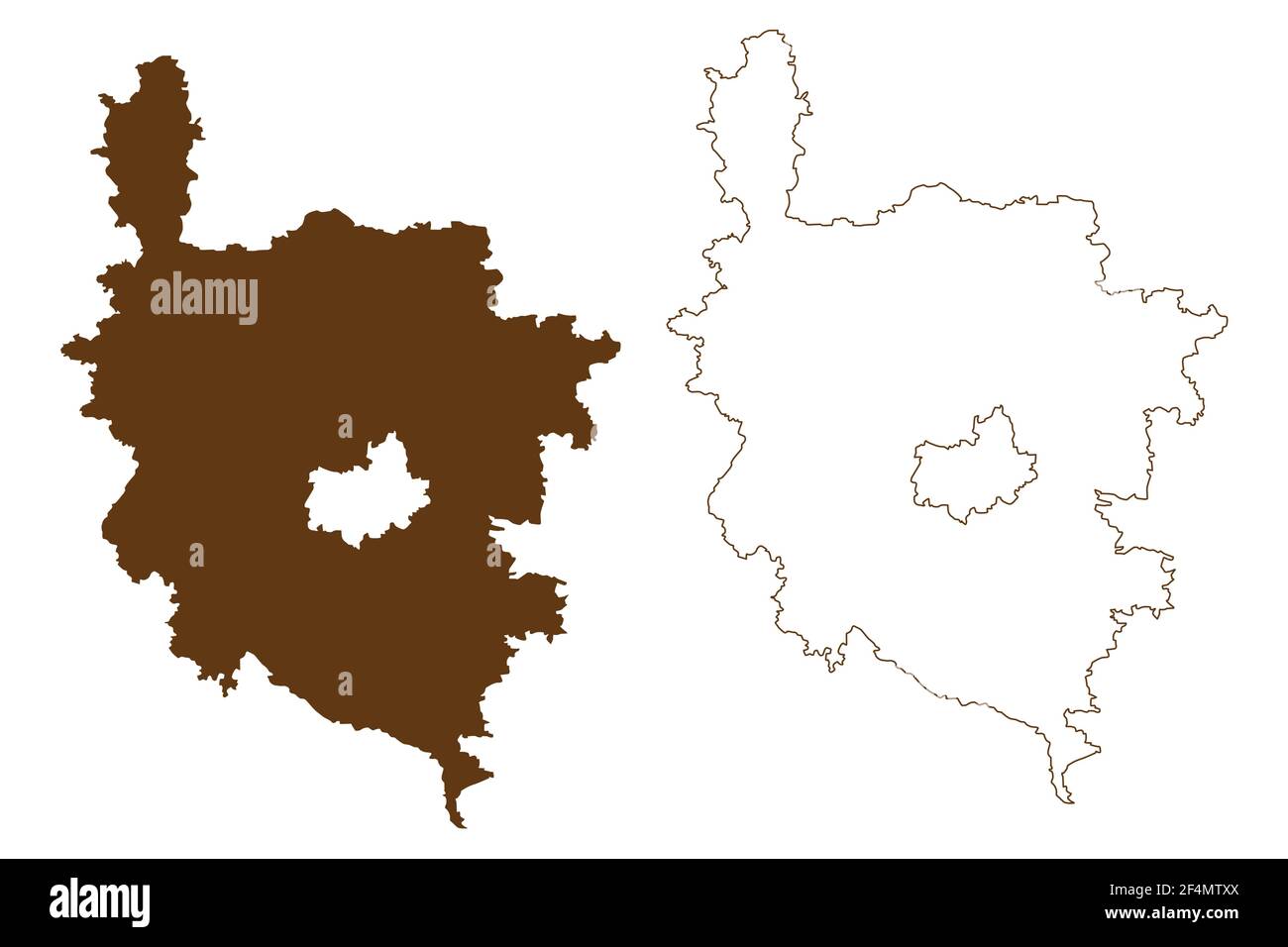 Amberg-Sulzbach district (Federal Republic of Germany, rural district ...