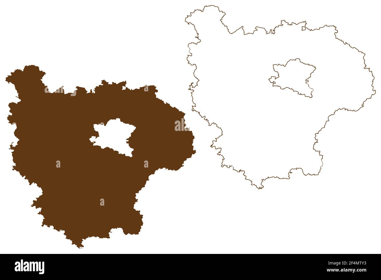 Ansbach district (Federal Republic of Germany, rural district Middle ...