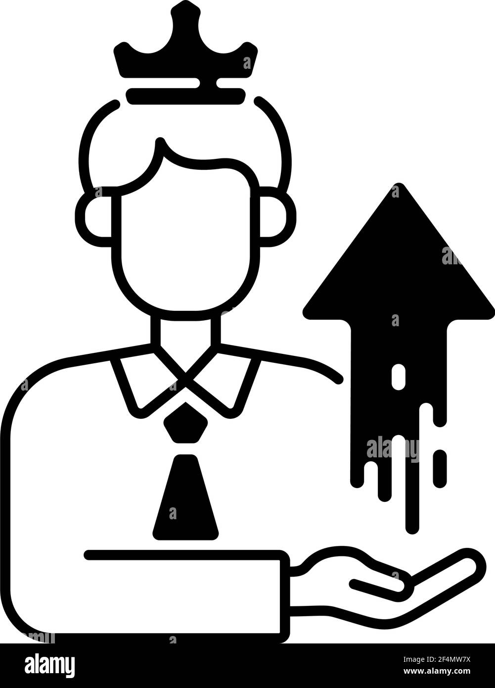 Power broker black linear icon Stock Vector Image & Art - Alamy