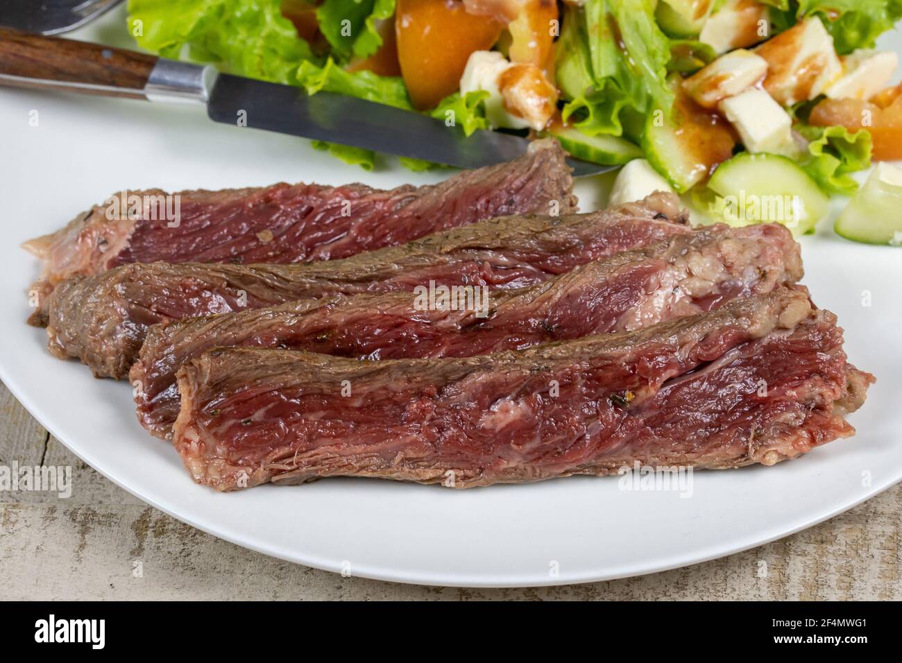 cut cooked beef meat Stock Photo - Alamy