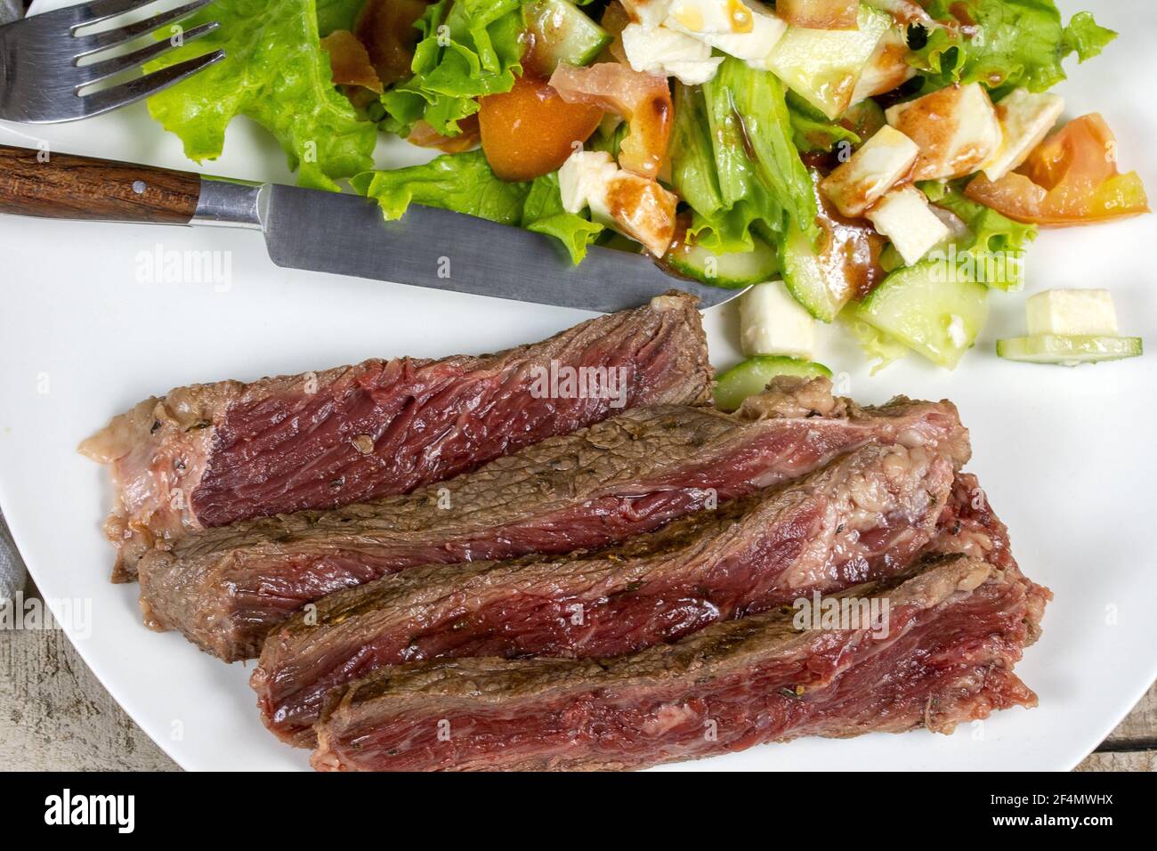 cut cooked beef meat Stock Photo - Alamy