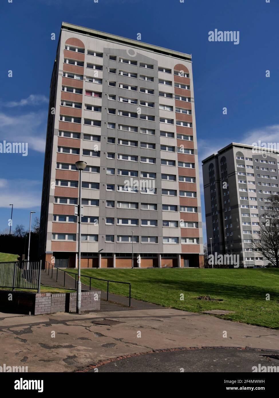 High rise flats, tower blocks,14 storeys tall, Council housing ...