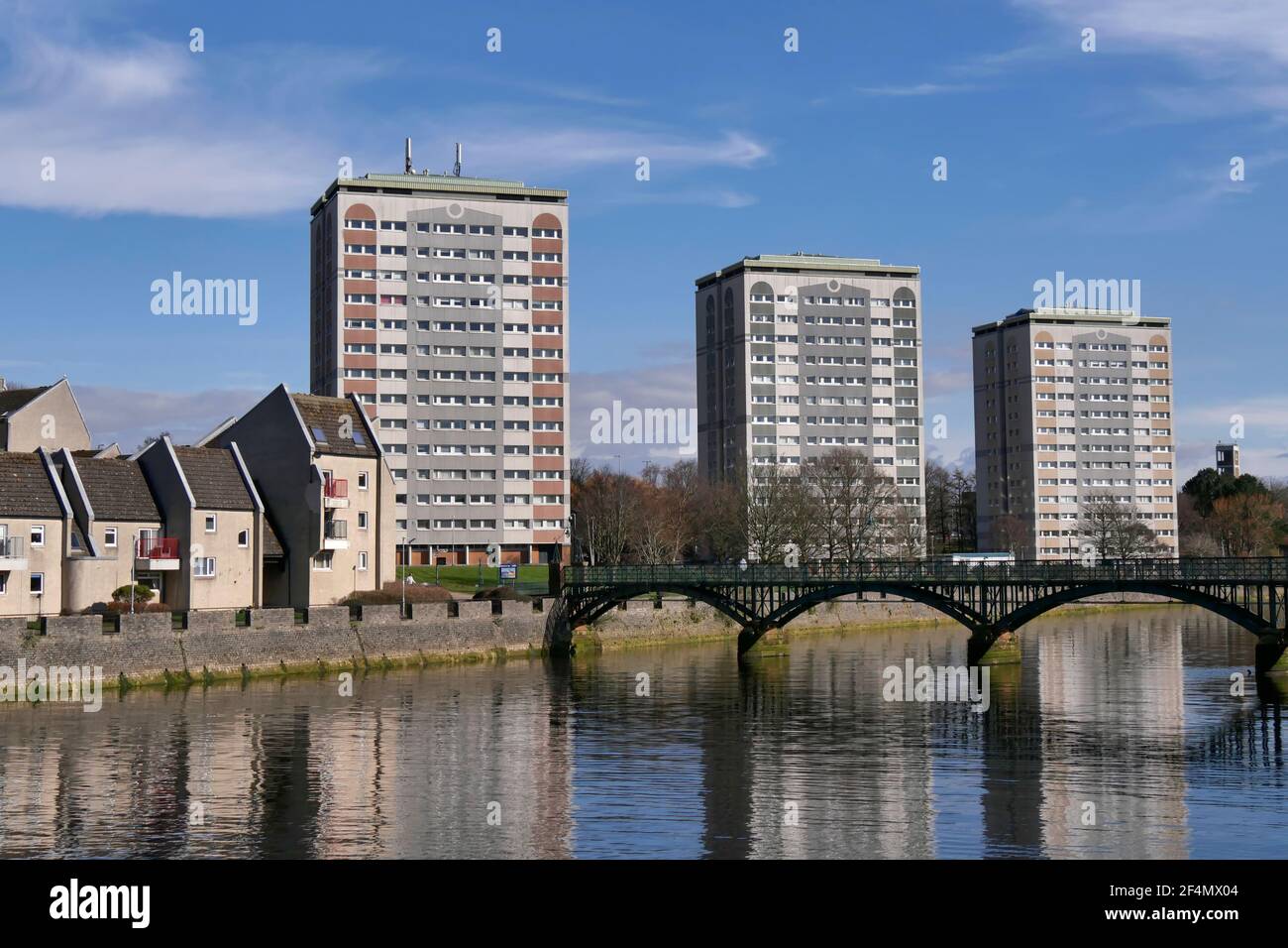 High rise flats, tower blocks,14 storeys tall, Council housing ...