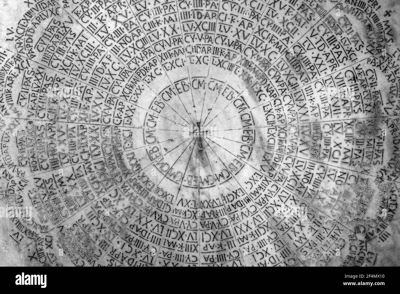 Occult symbols with black letters on the white background with a cross ...