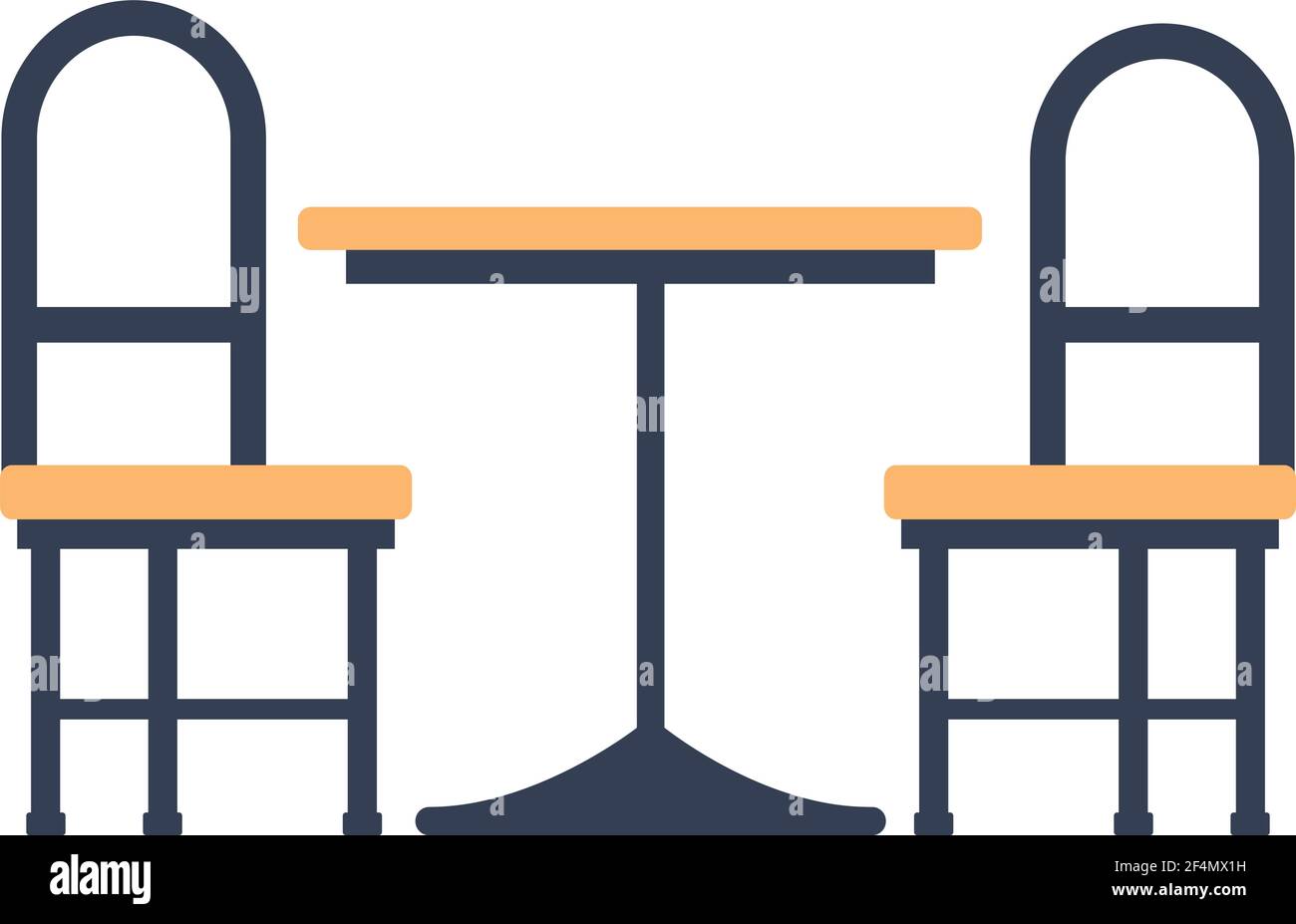 restaurant table and chairs icons Stock Vector Image & Art - Alamy