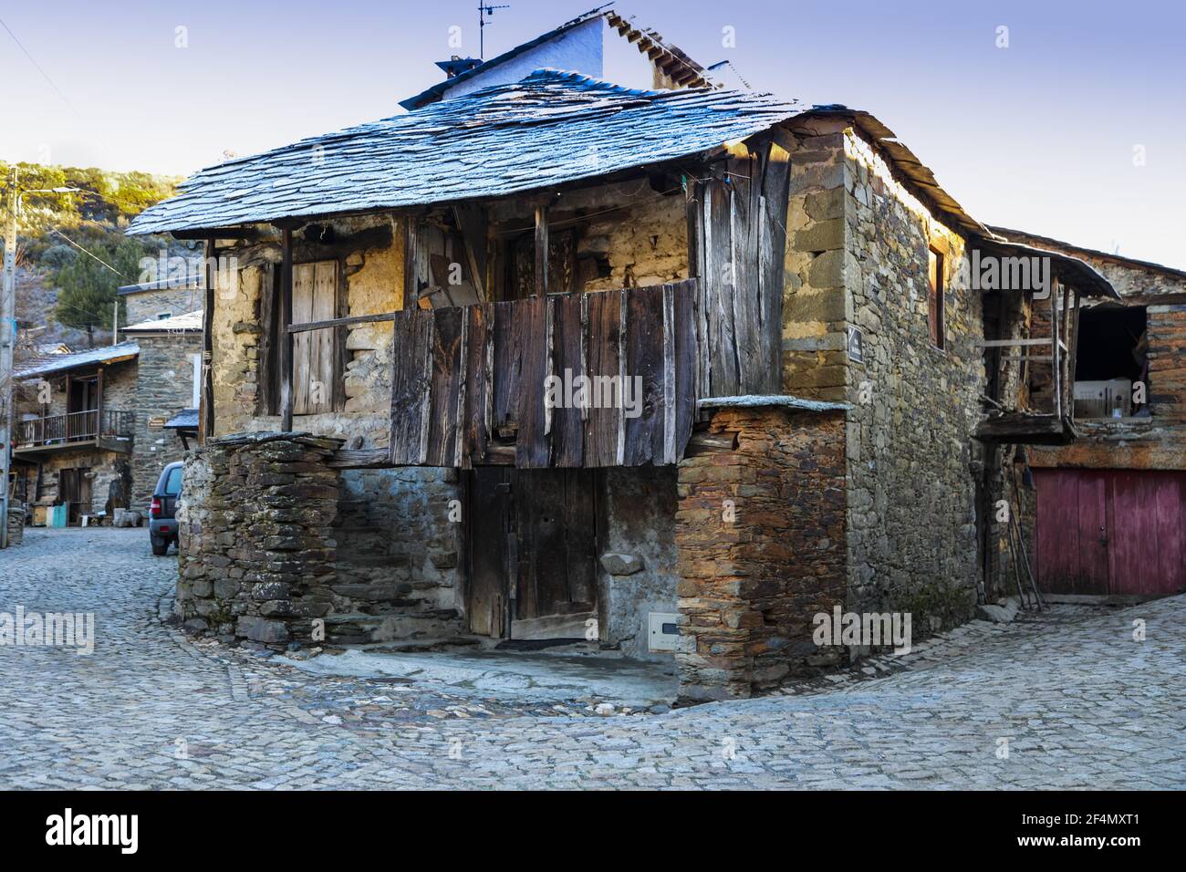 Rio de Onor. Portuguese village in the Tansmontana region Stock Photo ...