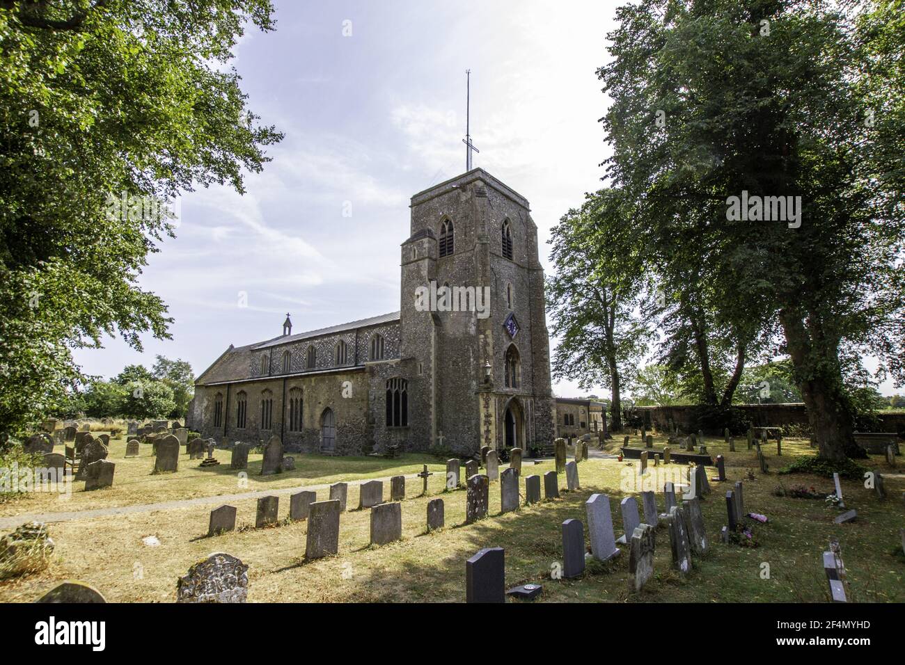HOLT, UNITED KINGDOM - Aug 07, 2018: Exterior view of The Church of St ...