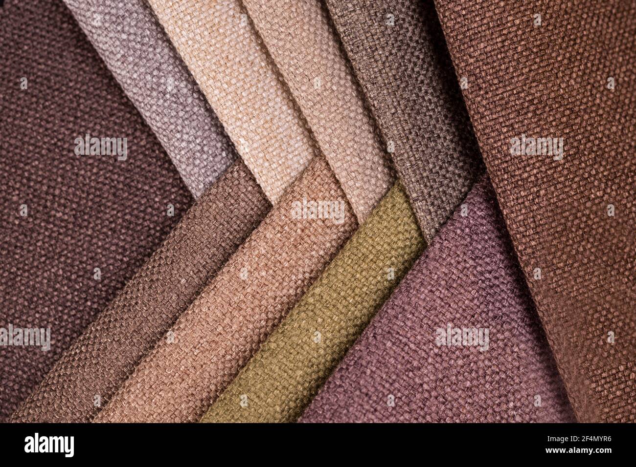 Light Set Sail Champagne and grey colors gunny textile samples Stock ...