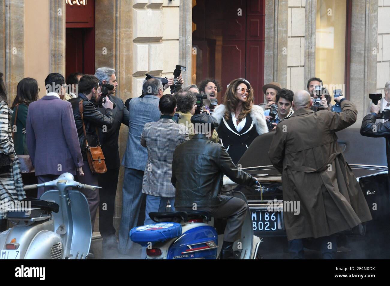 Rome, Italy. 22nd Mar, 2021. Rome, Via Condotti Lady Gaga and Al Pacino ...