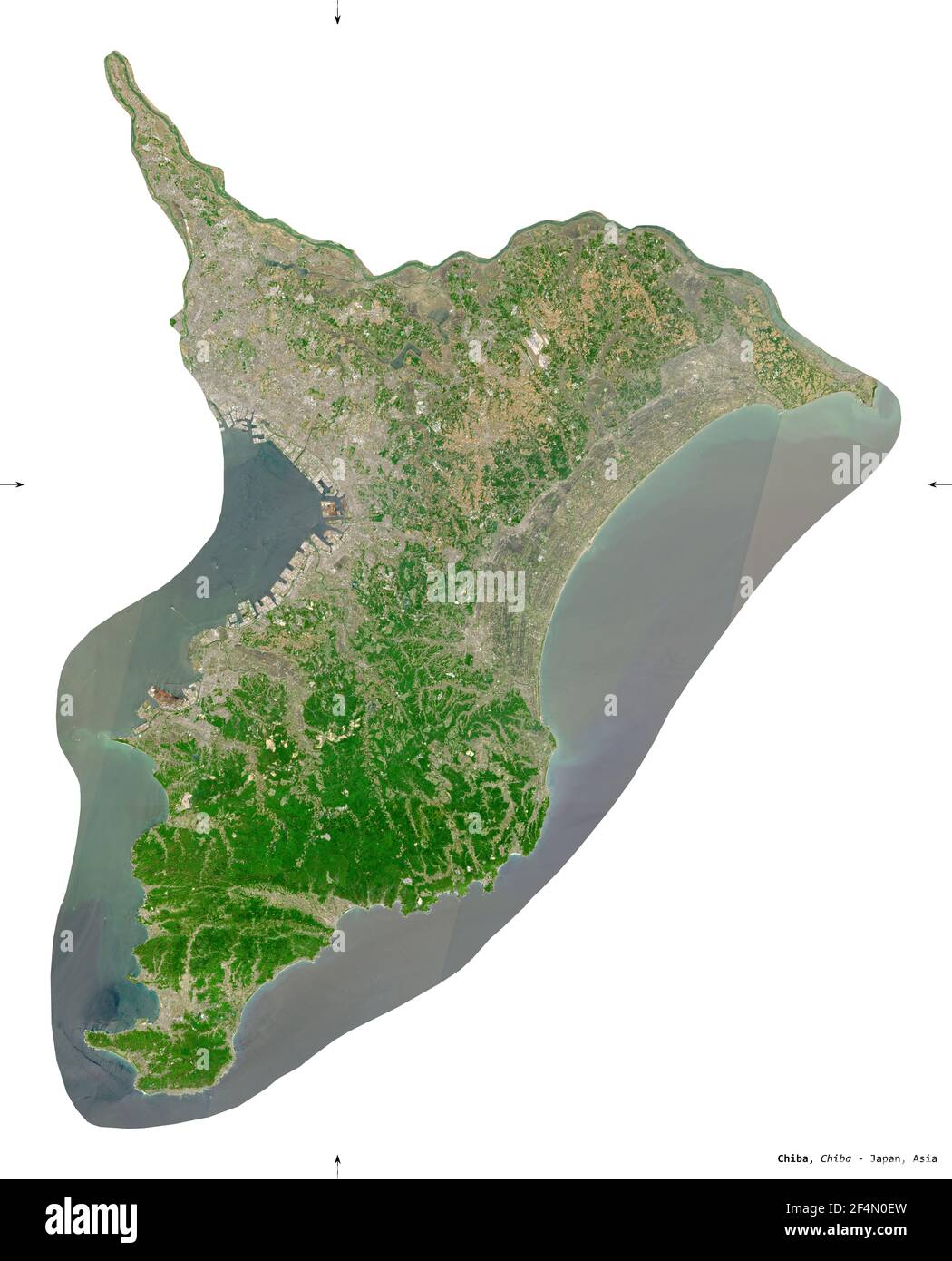 Chiba outline map hi-res stock photography and images - Alamy