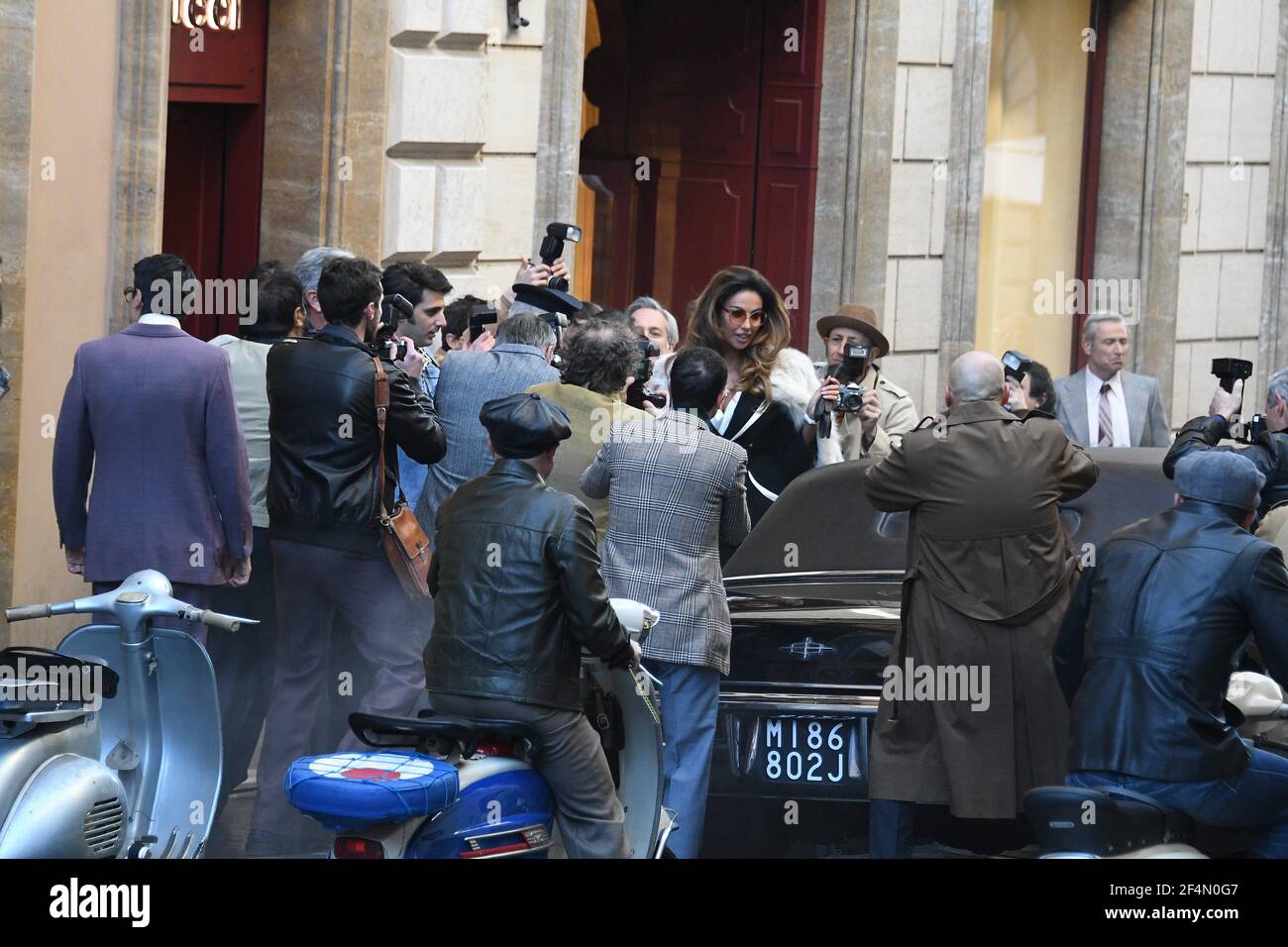 Rome, Italy. 22nd Mar, 2021. Rome, Via Condotti Lady Gaga and Al Pacino ...