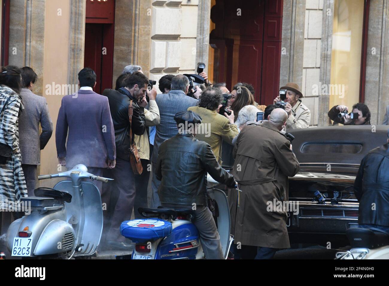 Rome, Italy. 22nd Mar, 2021. Rome, Via Condotti Lady Gaga and Al Pacino ...