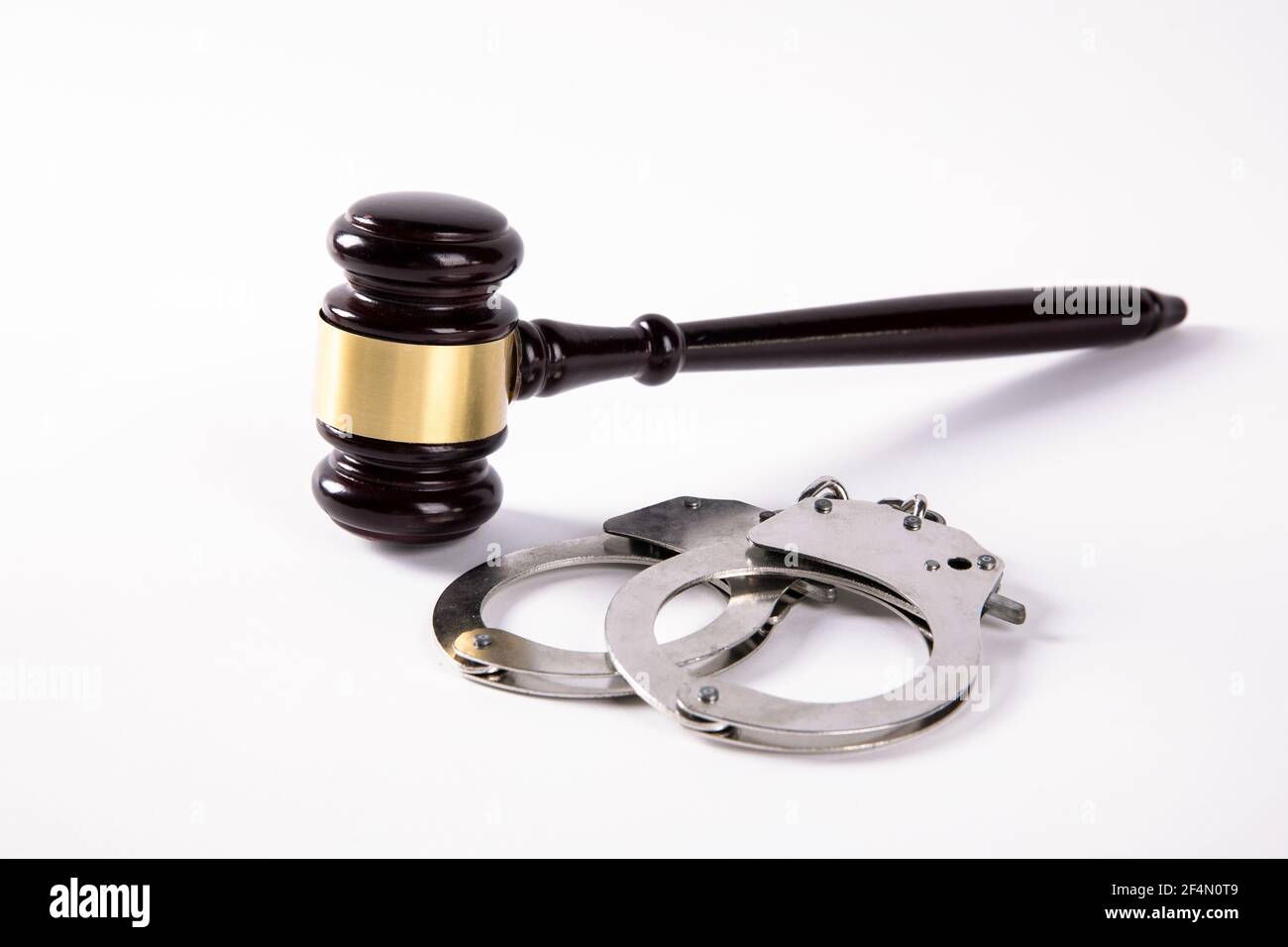 Judges gavel handcuffs on hi-res stock photography and images - Alamy