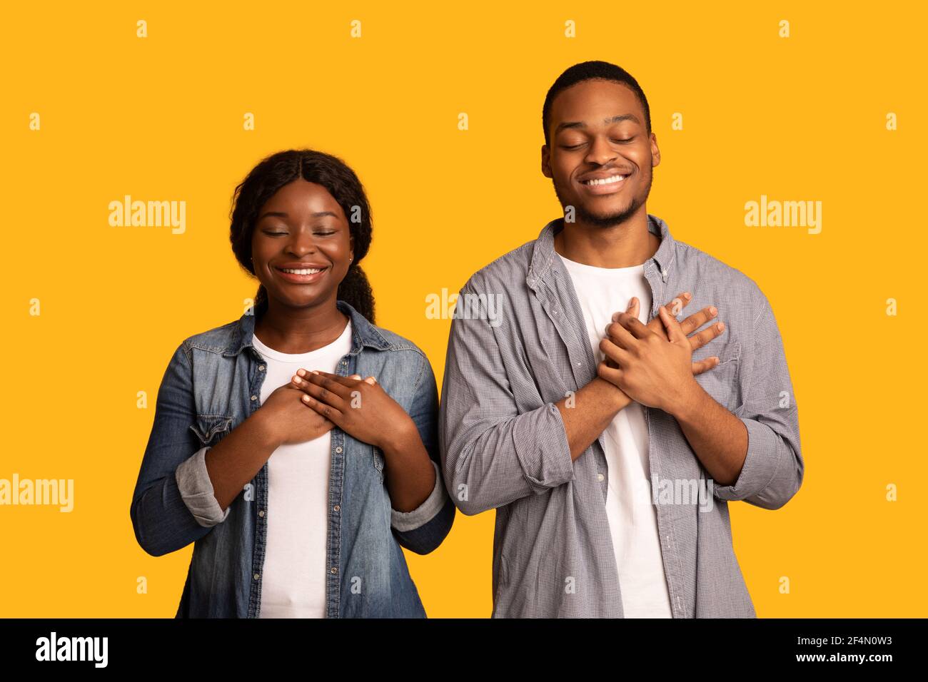 Couple praying together hi-res stock photography and images - Alamy