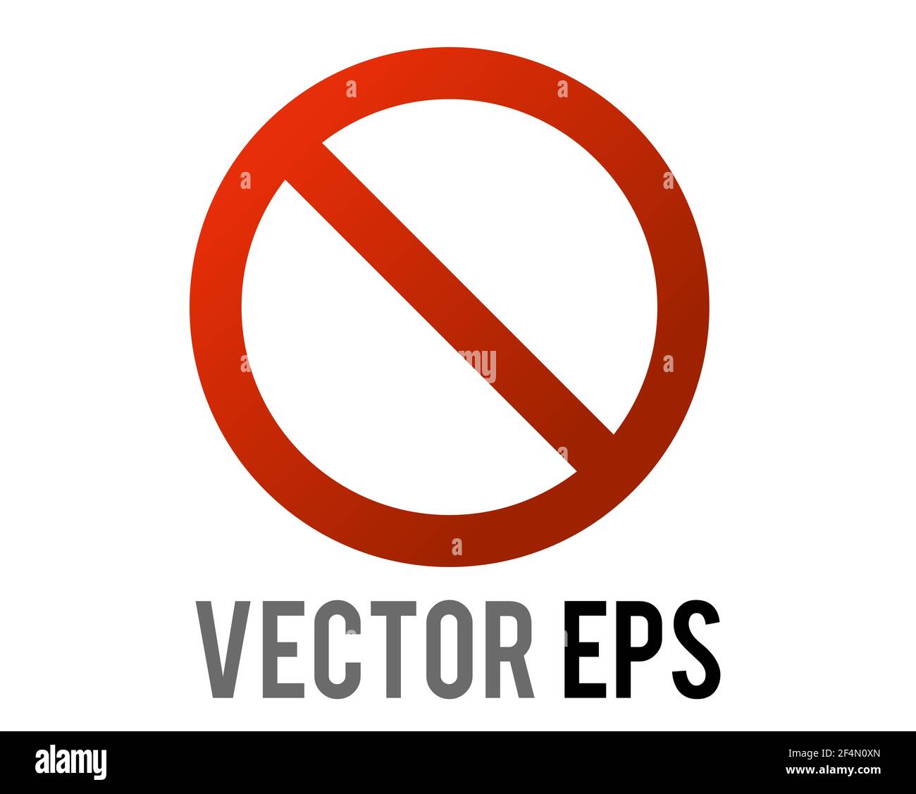The isolated vector red circle with a diagonal line prohibited sign ...