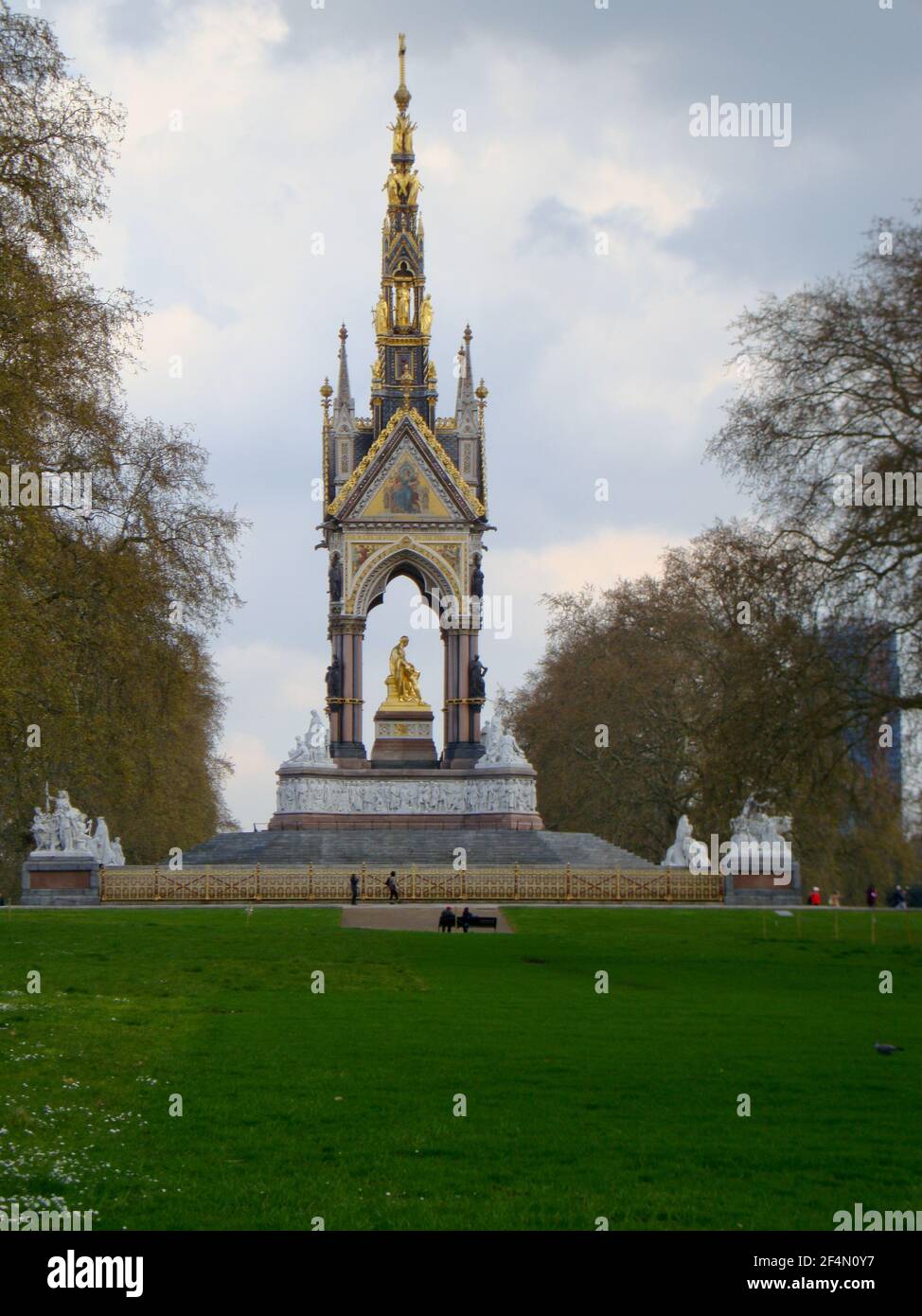 The Albert memorial in Kensington Gardens in London England Stock Photo - Alamy