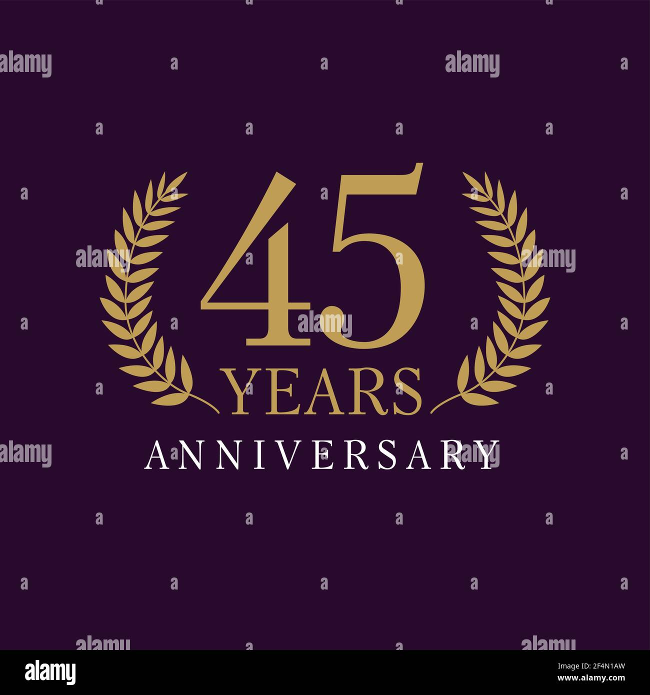 Number 45 sign hi-res stock photography and images - Alamy