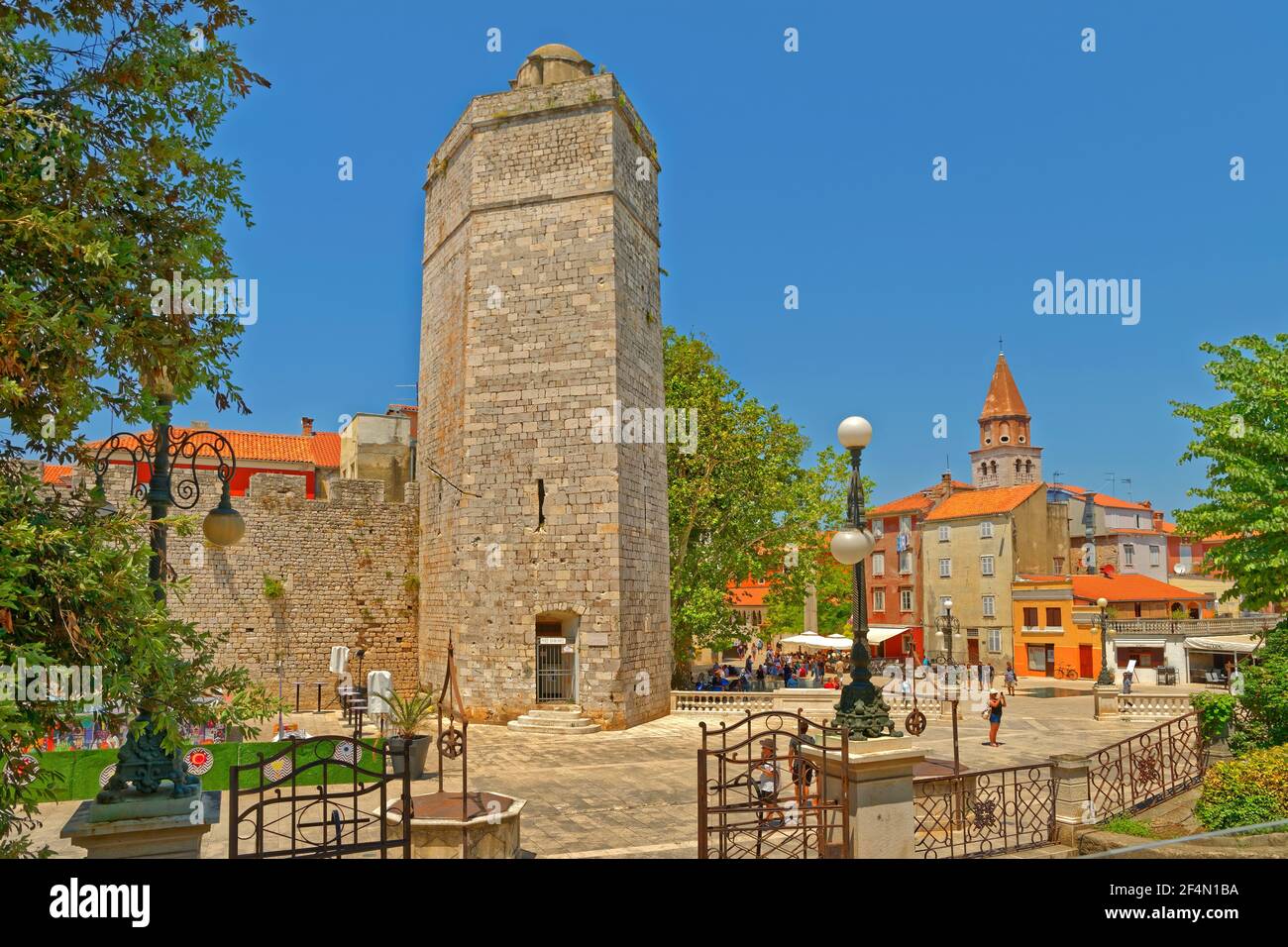 Square of the 5 Wells at Zadar Old town, Croatia Stock Photo - Alamy